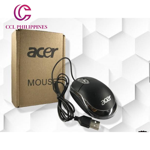 CCL PH Acer Optical USB Wired Mouse Mice for PC and Laptop | Shopee ...