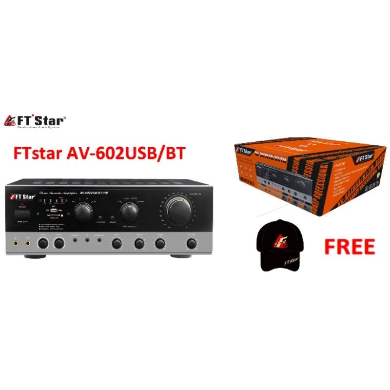 FT Star DIGI KARAOKE STEREO AMPLIFIER AV602USB /BT/FM | Shopee Philippines