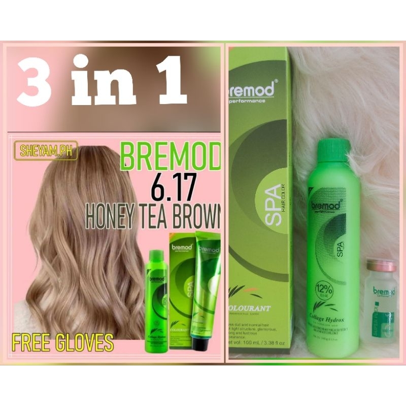 6.17 HONEY TEA BROWN BREMOND HAIR COLOR | Shopee Philippines