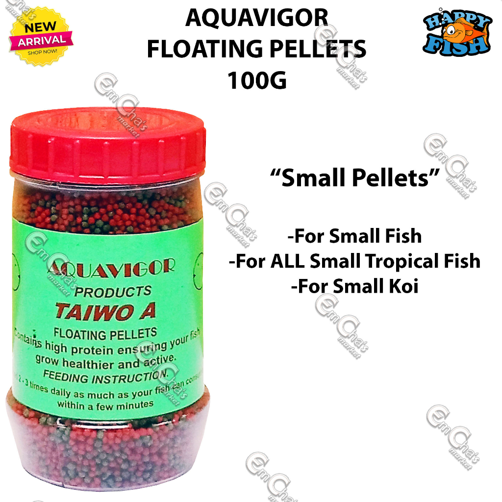 Aquavigor Taiwo A Floating Pellets 100g In A Bottle (Ff) For Goldfish ...