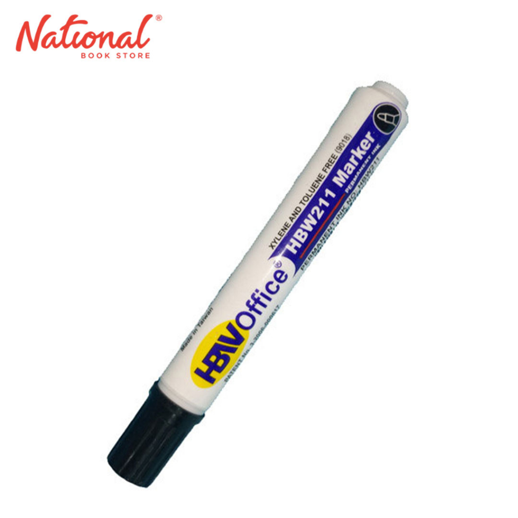 HBW Permanent Marker 211, Black National Book Store | Shopee Philippines