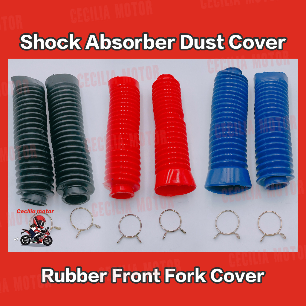 Universal Motorcycle Shock Absorber Dust Cover Motorcycle Rubber Dust ...