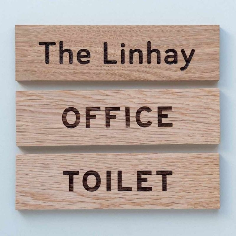 Interior Wooden Door Name Plates Signage LASER ENGRAVED | Shopee ...