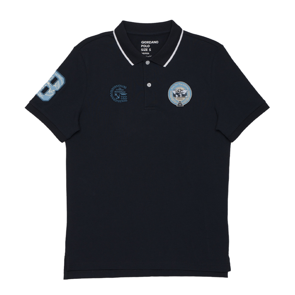 GIORDANO Men's Aim for the Infinite Polo (01013232) - 43 - Signature ...