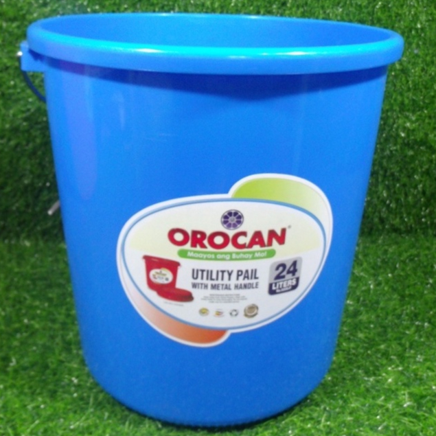 Orocan Pail with stainless steel handle timba 24 Liters (random ...