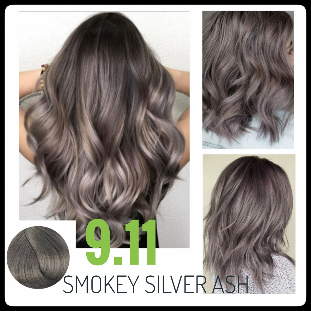BREMOD PERFORMANCE HAIR COLOR 9.11 SMOKEY SILVER ASH (100ML) | Shopee ...