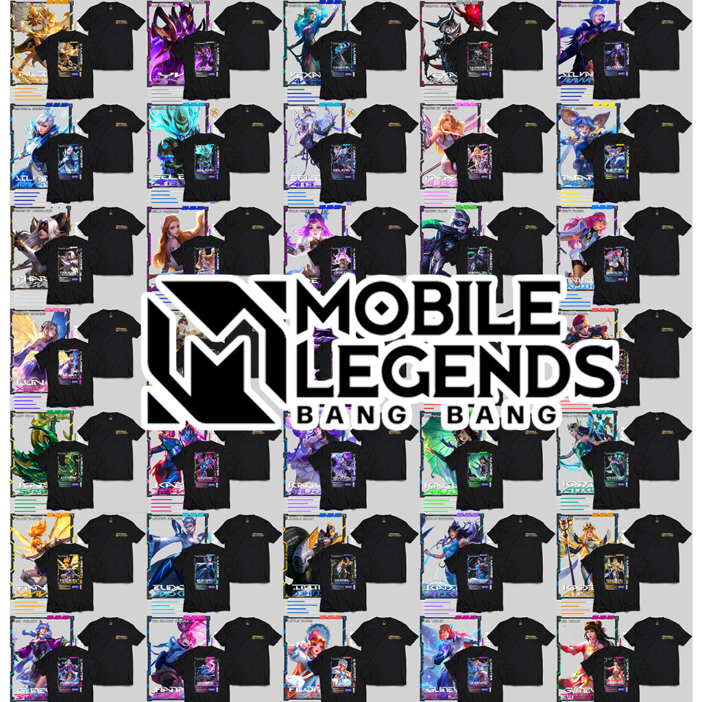 GRAPHIC T-SHIRT MOBILE LEGENDS inspired heroes for men and women trendy ...