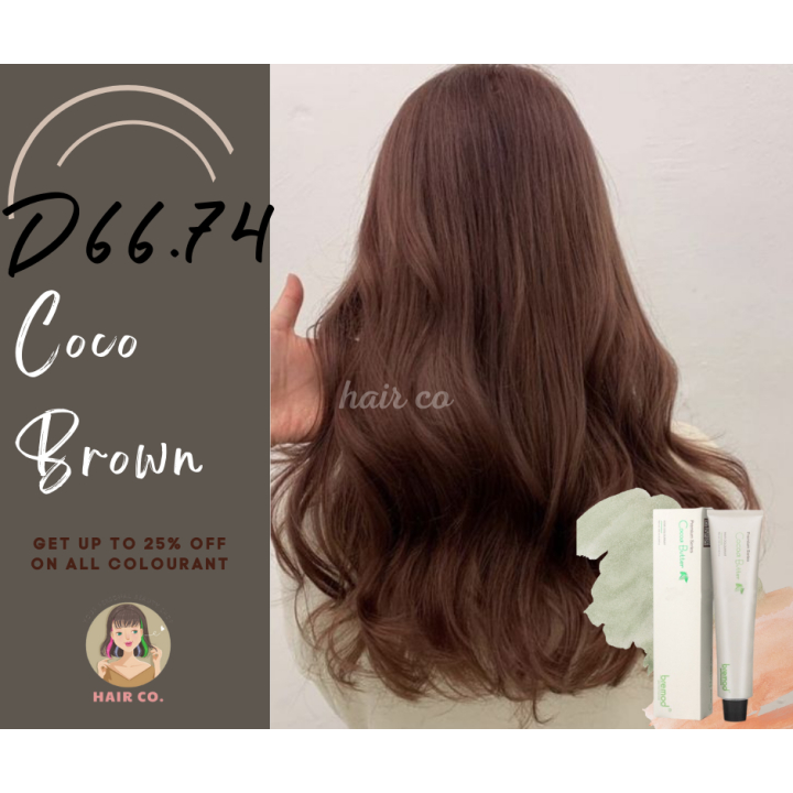 BREMOD PREMIUM SERIES COCOA BUTTER HAIR COLOR D66.74 MOCHA BROWN ...