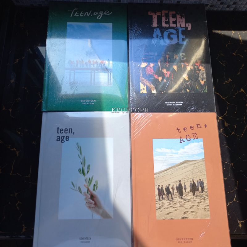 [ONHAND] SEVENTEEN SVT TEENAGE ALBUM GREEN ORANGE WHITE RQ&S | Shopee ...