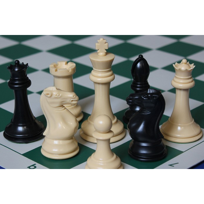 Chessmate ® • Staunton heavy chess set (pieces + mousepad board ...