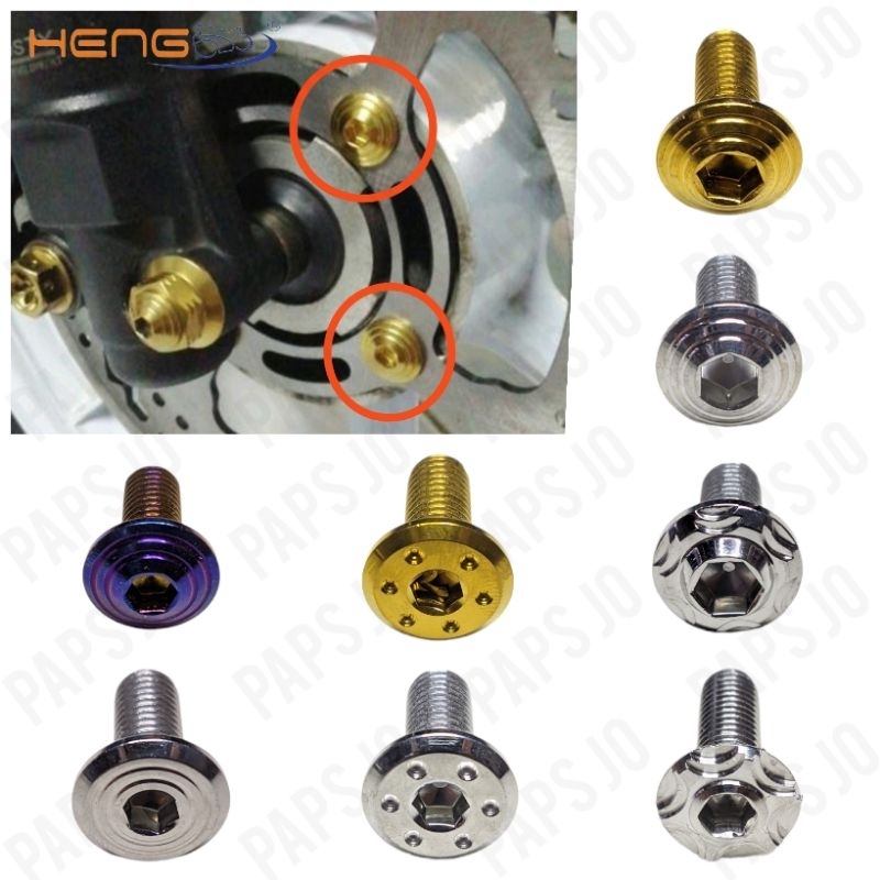 HENG DISC BOLT SPIRAL, CNC 8x20mm (SOLD PER PIECE) | Shopee Philippines