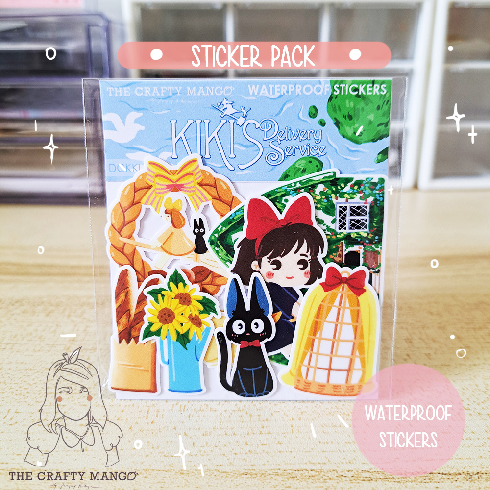 Kiki's Delivery Service Stickers | waterproof Ghibli anime chibi ...