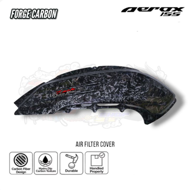 FORGE CARBON! Yamaha Aerox v2 & v3 air filter cover hydro dip | Shopee ...