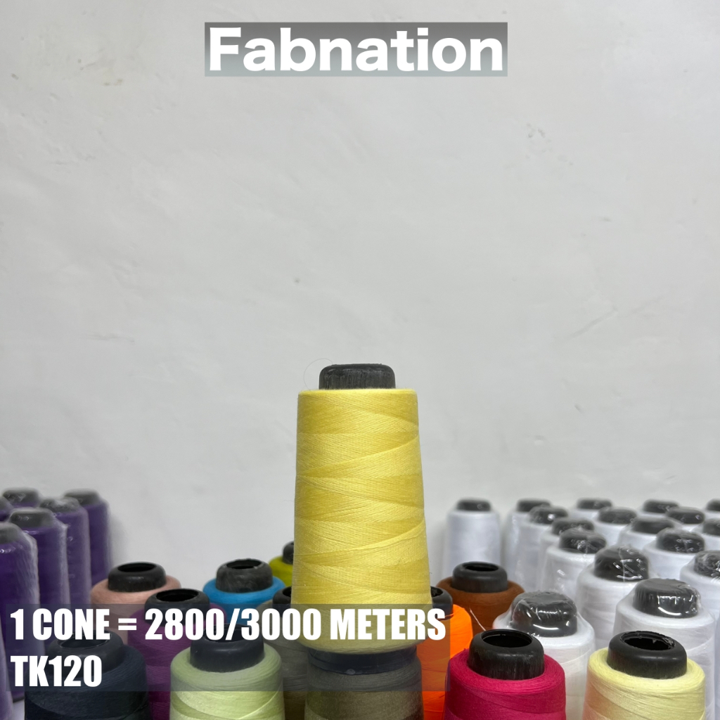TK120 SINULID / Sewing COTTON THREAD 3000 METERS per cone | Shopee ...