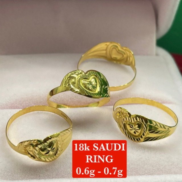 COD PAWNABLE 18k SAUDI GOLD RINGS | Shopee Philippines