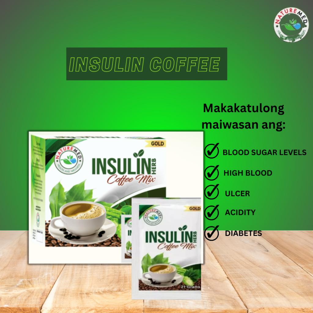 1 Box NatureMed Insulin Coffee 10 Sachets Per Box | Shopee Philippines
