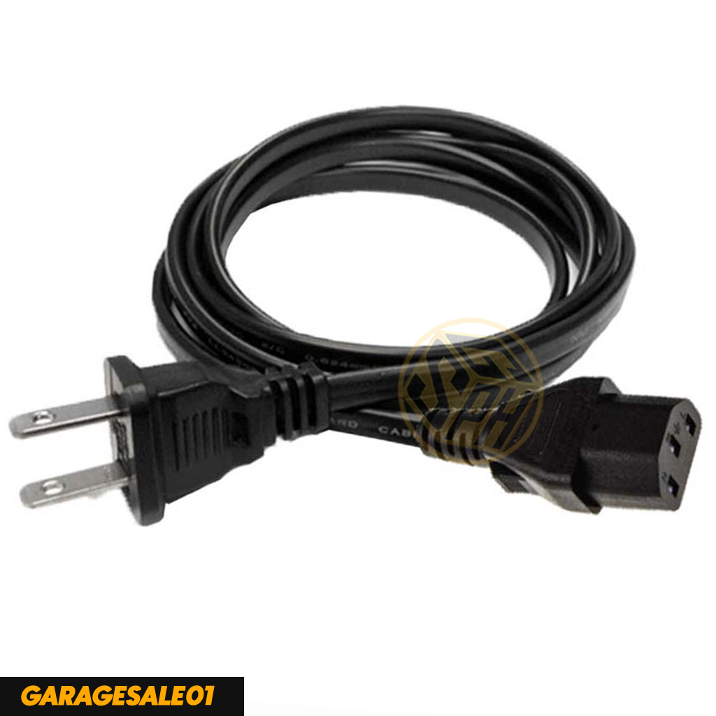 AC Power Cord 2 Pins Plug Cable Heavy Duty (1.5METERS) | Shopee Philippines