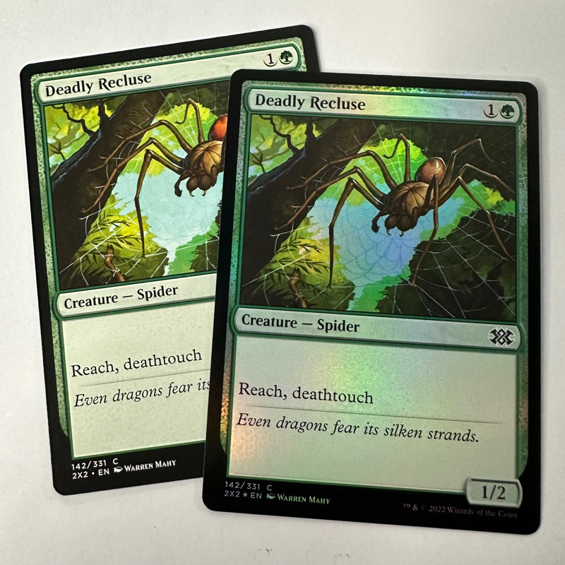 DEADLY RECLUSE | SPIDER | CMM 2X2 DOUBLE MASTERS 2022 | GREEN | MTG ...