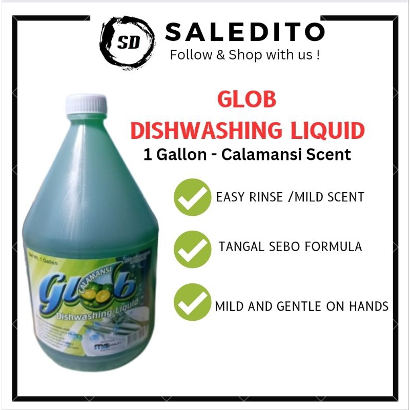 SALEDITO 1 Gallon Glob Dishwashing Liquid/Calamansi/Gal/Soap/Grease ...