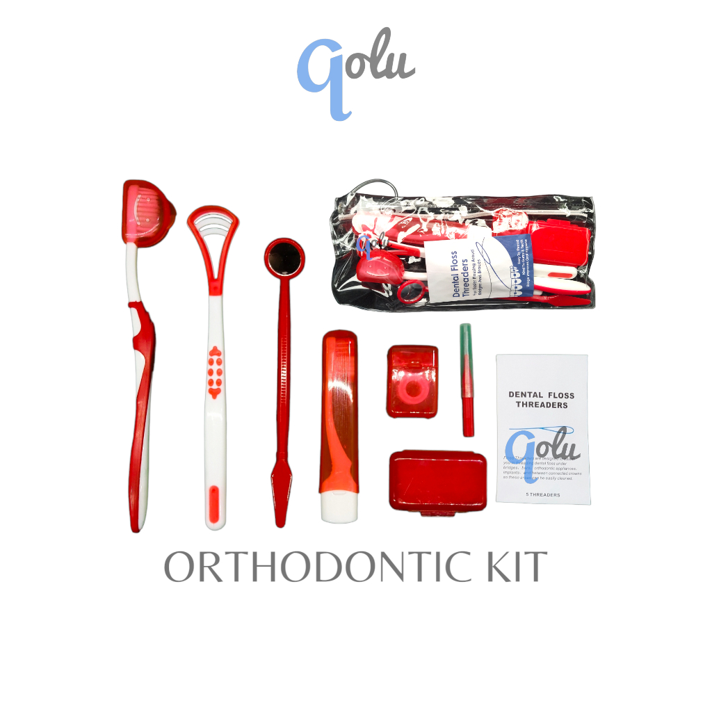 Ortho kit wax orthokit floss travel Toothbrush Care Kit for Braces ...