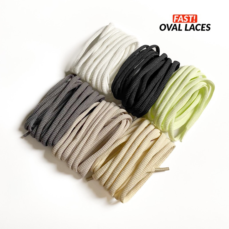 LAZE.PH Oval shoe laces w/ FREE aglets (0.6cm) | Shopee Philippines