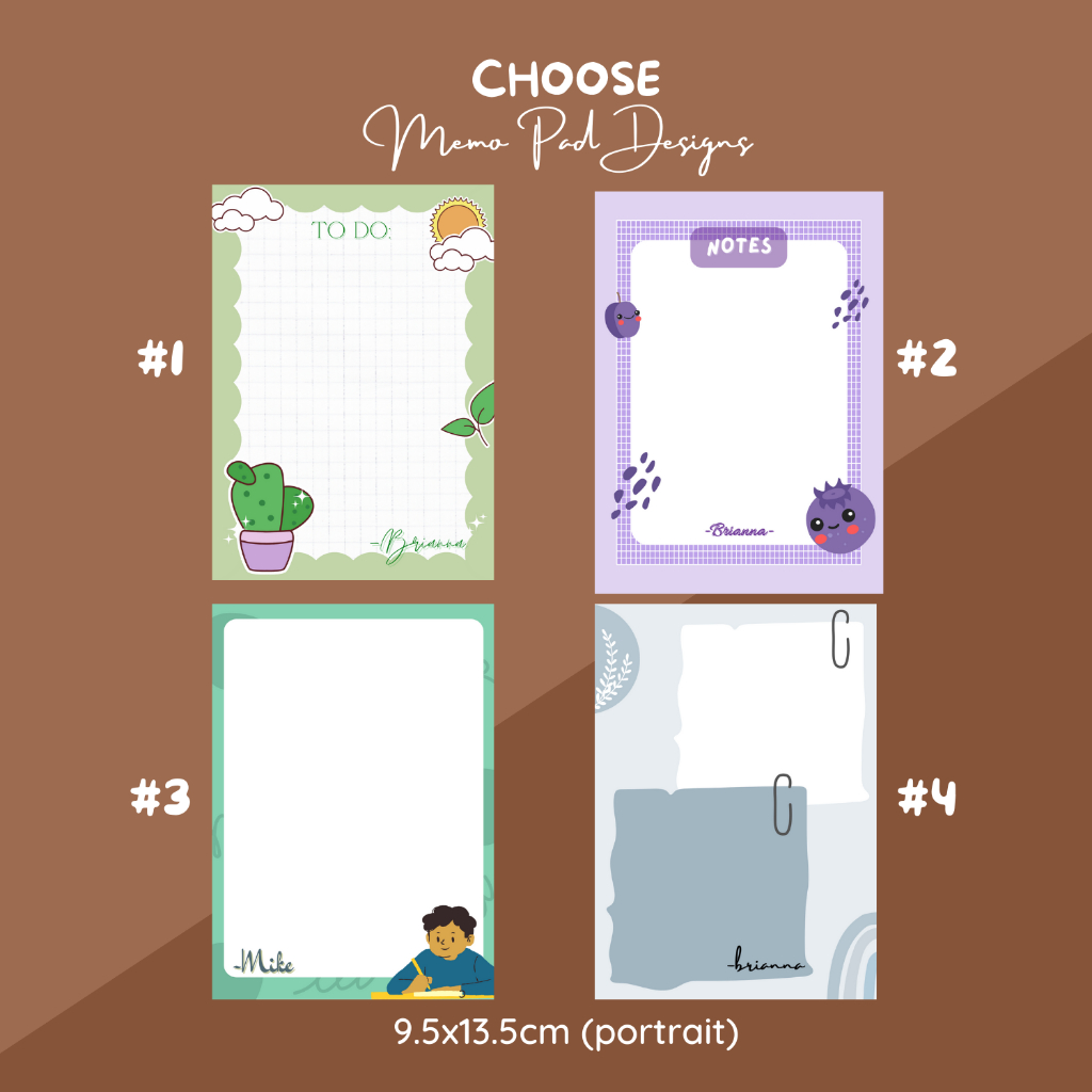 Personalized Memo Pad Aesthetic/Minimalist | Shopee Philippines