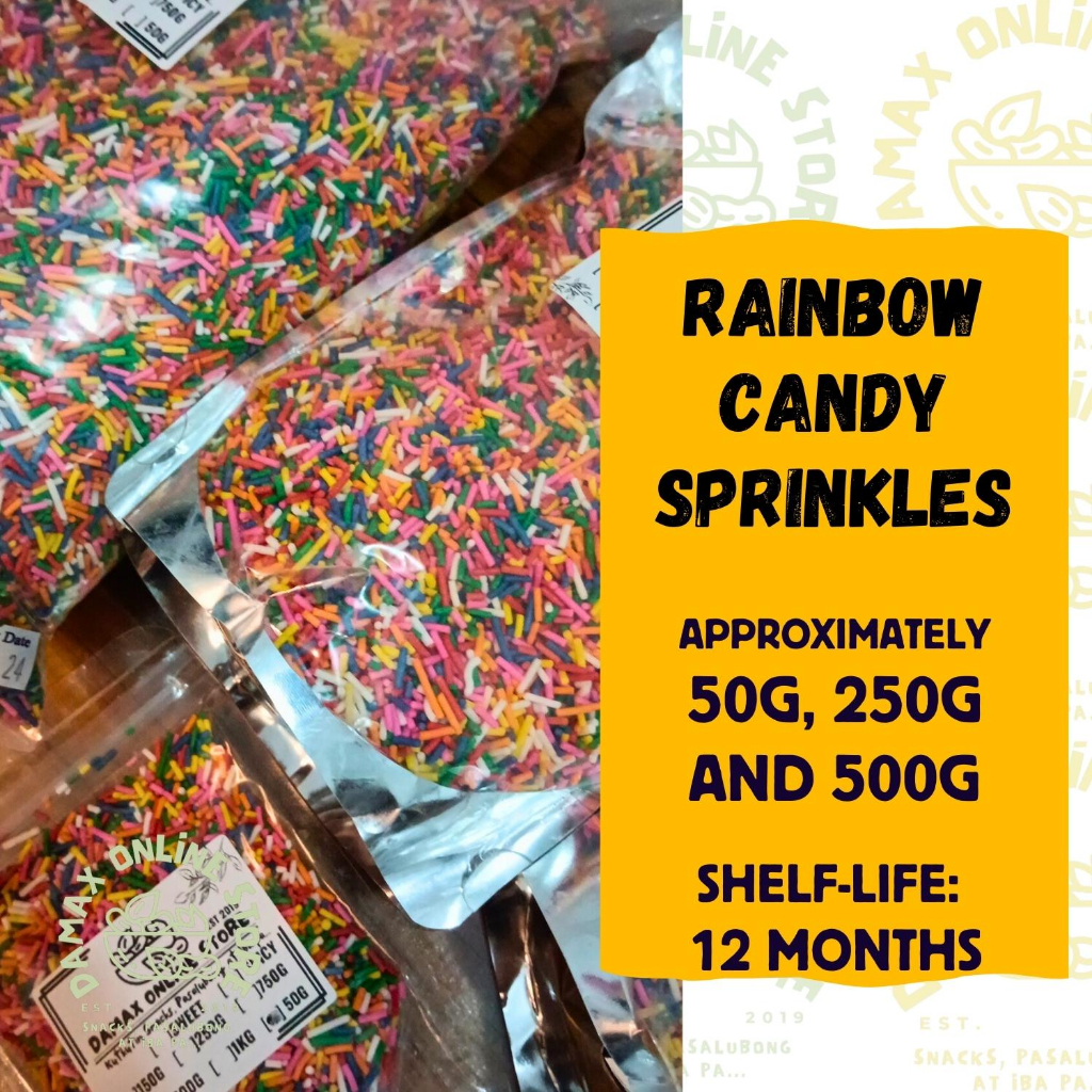 Rainbow and Choco Sprinkles Baking Needs Baking Decorations | Shopee ...