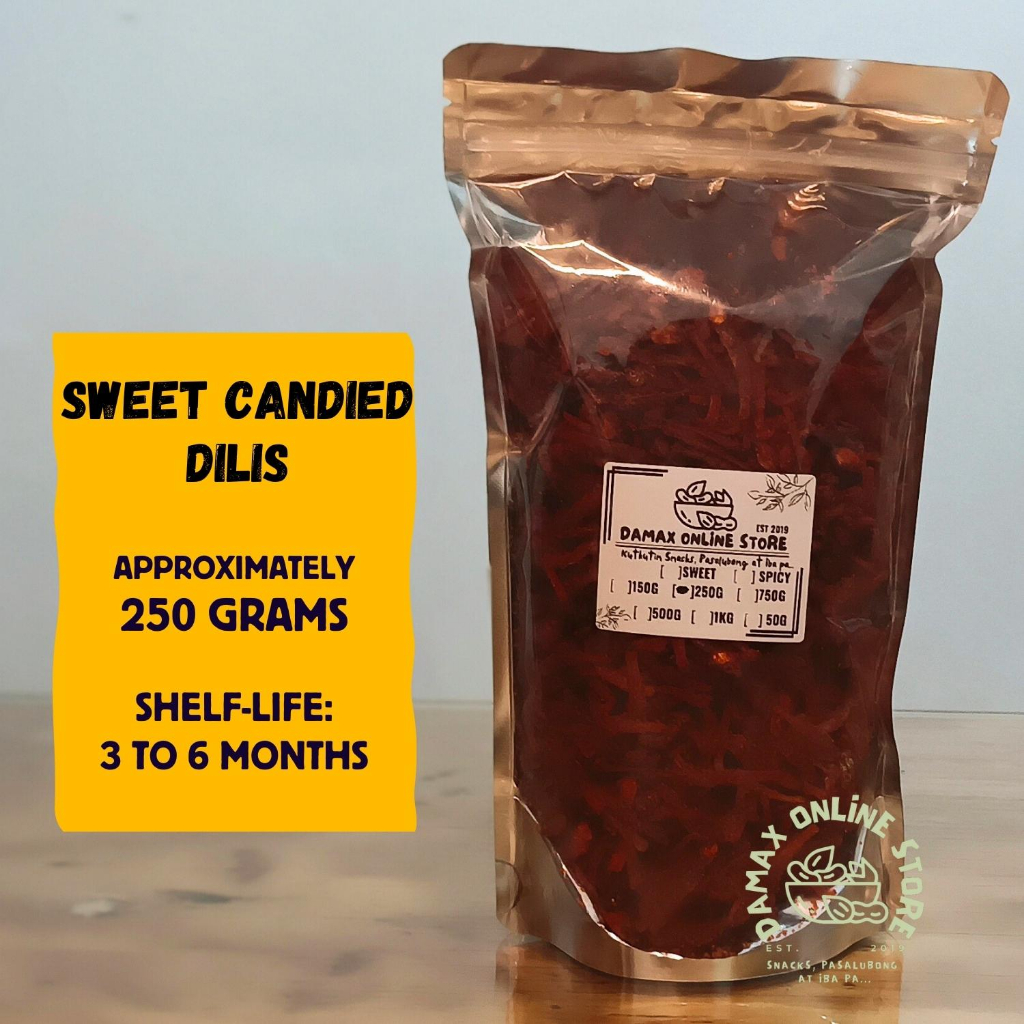 Sweet Candied Pusit (Squid) Kutkutin Snacks and Pasalubong | Shopee ...