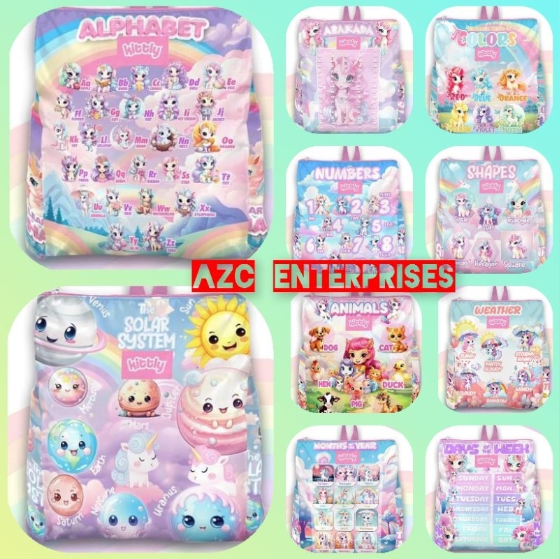 AZC Kittly Educational Backpack Unicorn and Dinosaur | Shopee Philippines