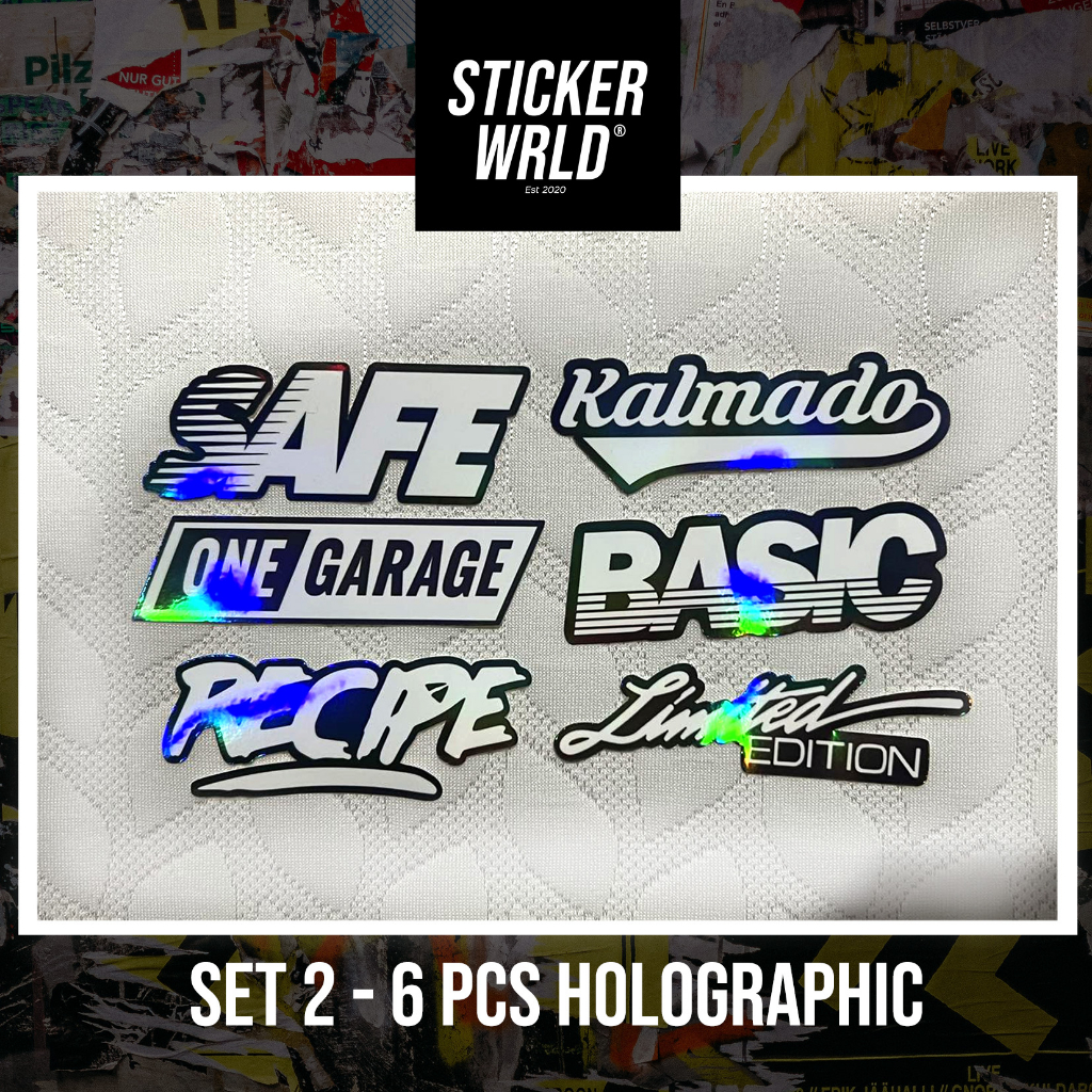 6 pcs Thai Motorcycle Sticker Hologram | Shopee Philippines