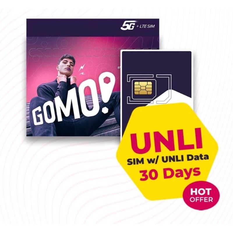 GOMO UNLI DATA 30DAYS/ 30GB No EXPIRY | Shopee Philippines