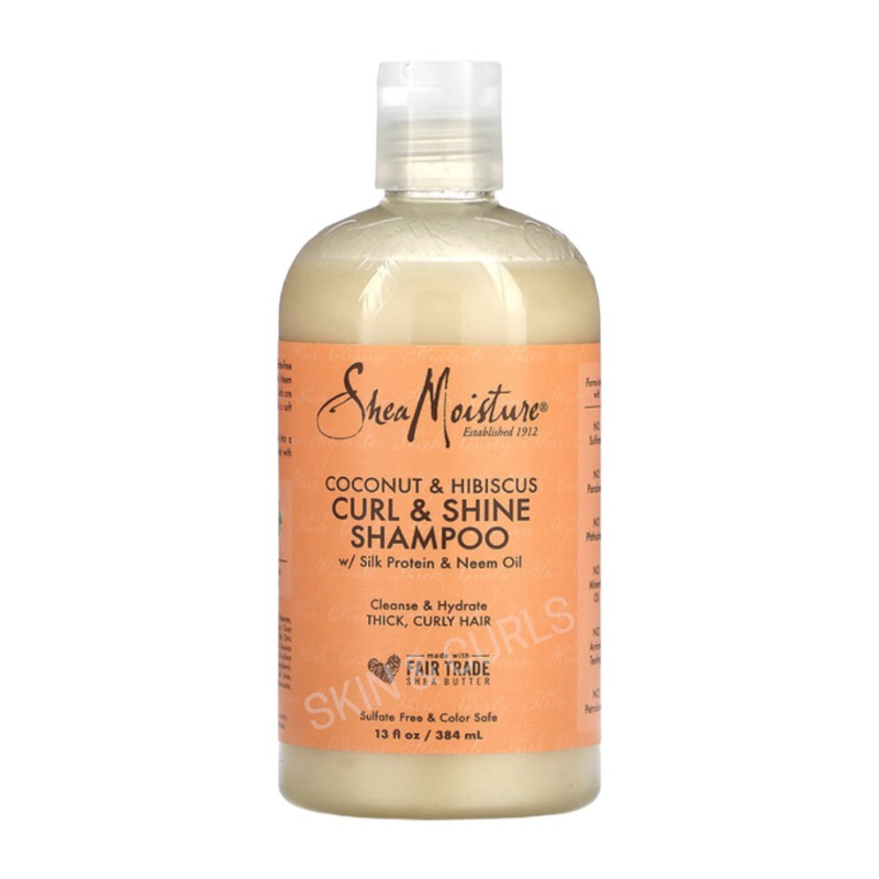 SheaMoisture Coconut & Hibiscus Curl and Shine Shampoo Shea Moisture ...