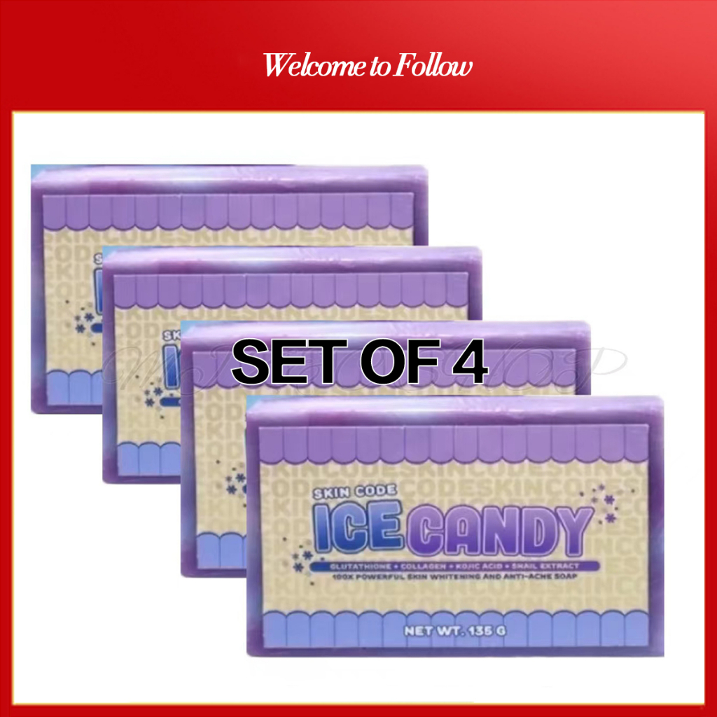 (YY)【SET OF 4】Ice Candy Whitening and Anti-acne Soap | Shopee Philippines