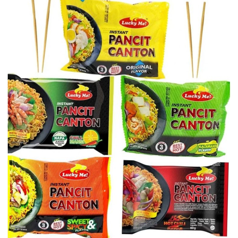 Lucky Me Instant Pancit Canton Assorted 5packs | Shopee Philippines
