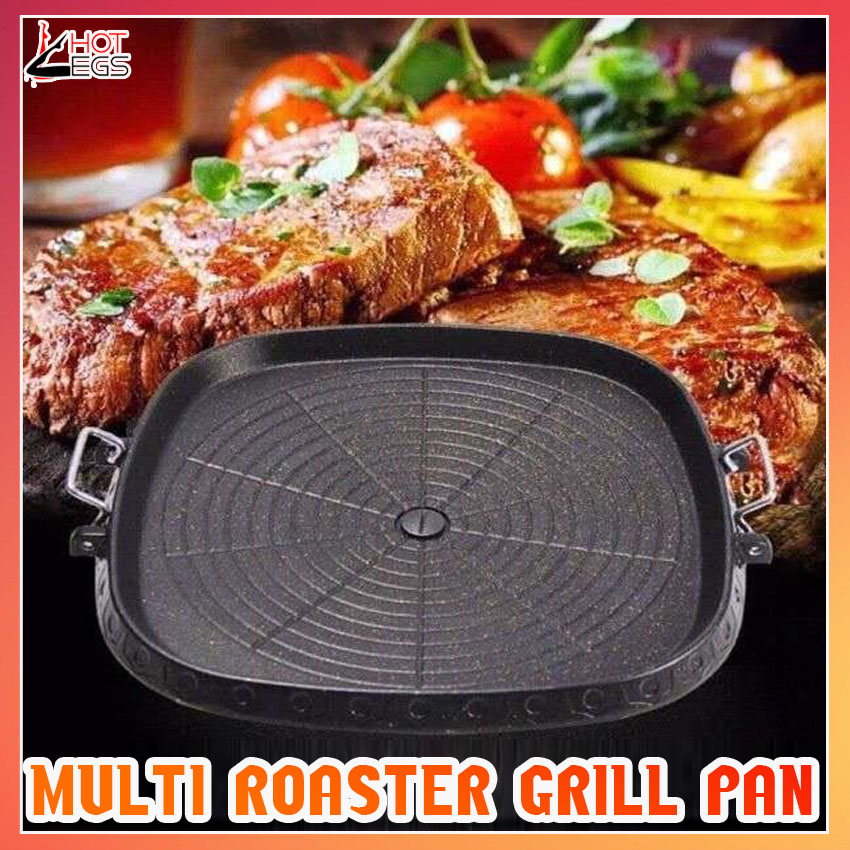 Round/Square Multi Roaster Korean Buffet Stove Top Grill 32cm Outdoor ...