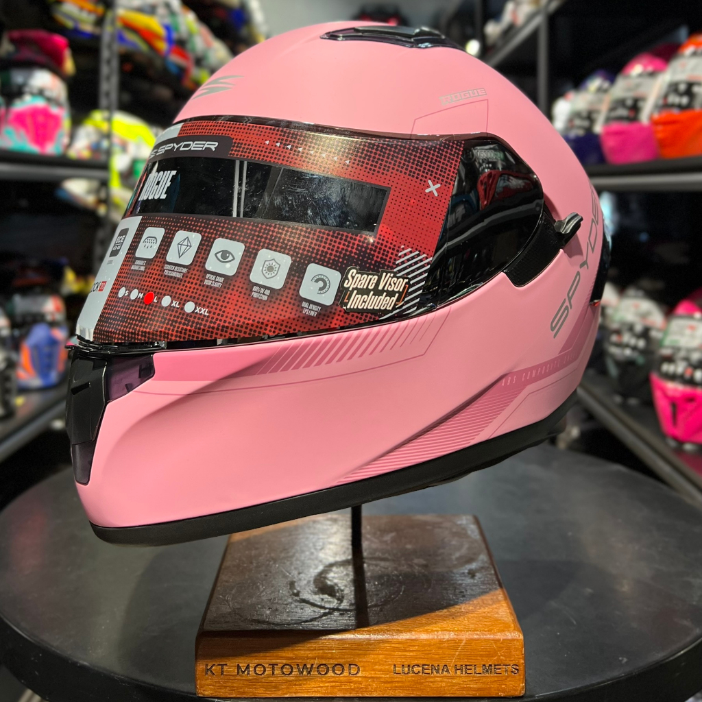 Spyder Helmet Rogue S0 Full Face Dual Visor w/ Free Extra Clear Visor ...