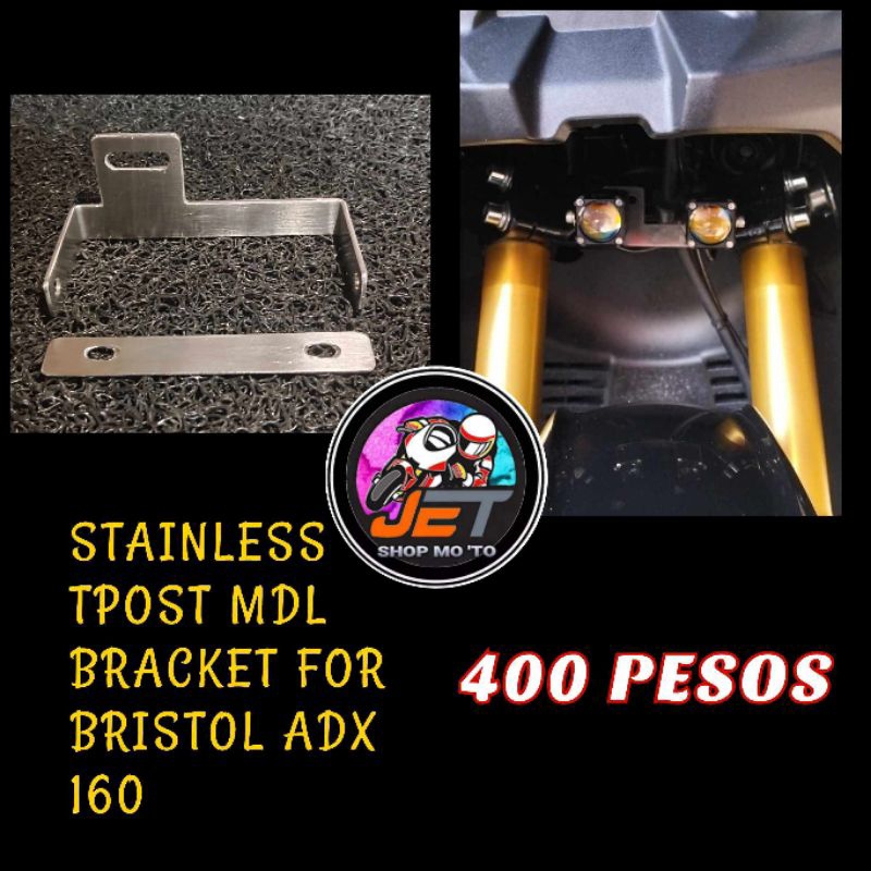 STAINLESS TPOST MDL BRACKET FOR BRISTOL ADX 160 | Shopee Philippines
