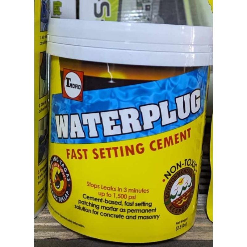 Waterplug Fast Setting Cement Stop leaks in 3 mins | Shopee Philippines