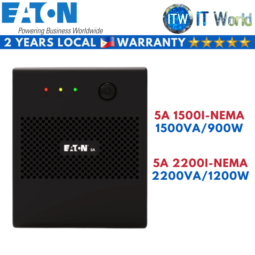 Eaton 5A 1500I/2200I-NEMA Tower Single-Phase Line Interactive UPS ...