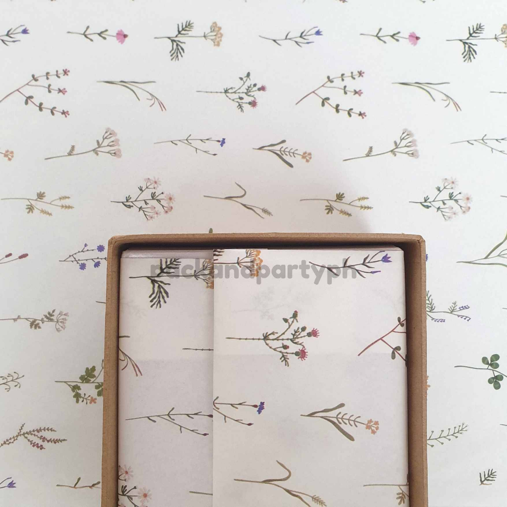 Tissue Gift Wrapping Paper (12x18") - Floral Minimalist Product ...