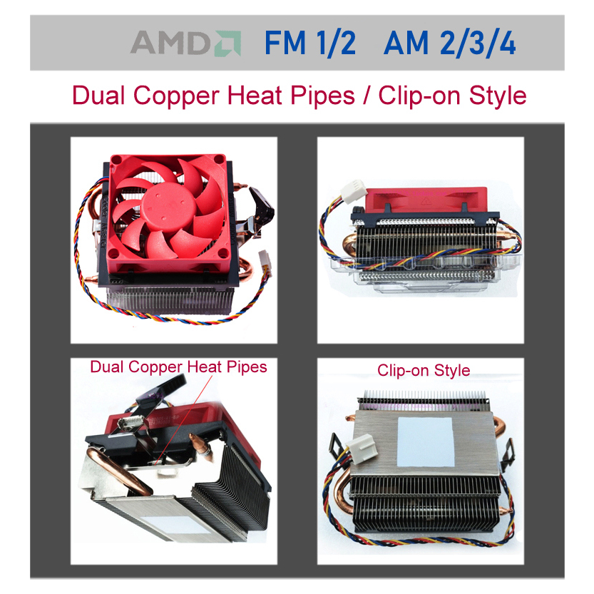 AMD Wraith Stealth AM4 AM3 AM2 FM2 FM1 Socket CPU Cooler| Heatsink Fan ...