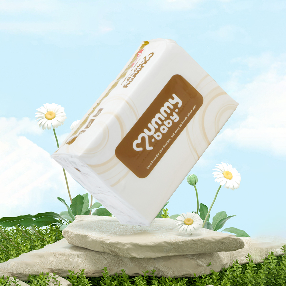 Facial Tissue Paper towel 8pack 4ply Wood Pulp Facial Interfolded Paper ...