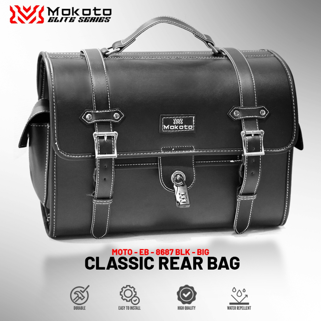 MOKOTO ELITE REAR SIDE BAG TAIL BAG FOR VESPA FAZZIO BENE LUGGAGE ...