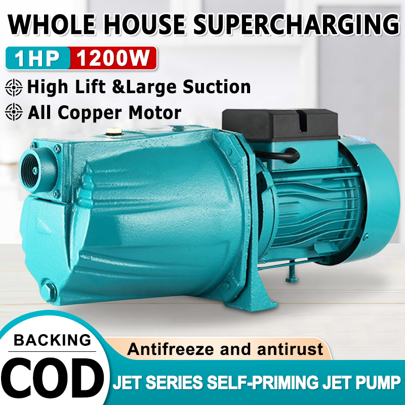 Water Booster Pump 1HP 1200W 50Hz Peripheral Jet pump 60L/Min Shallow ...