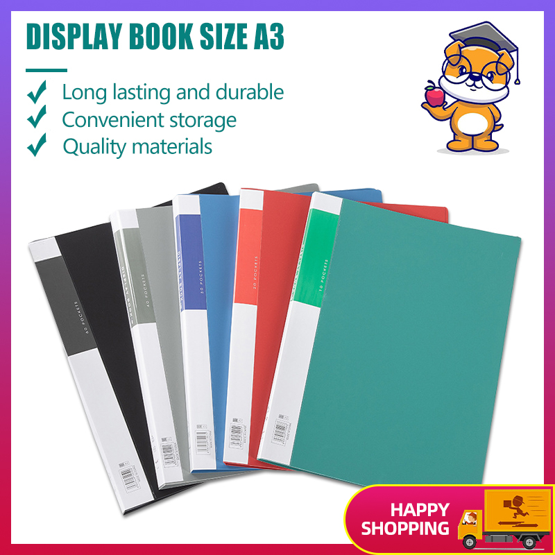 Office data display book plastic file folder with pocket Clear book ...