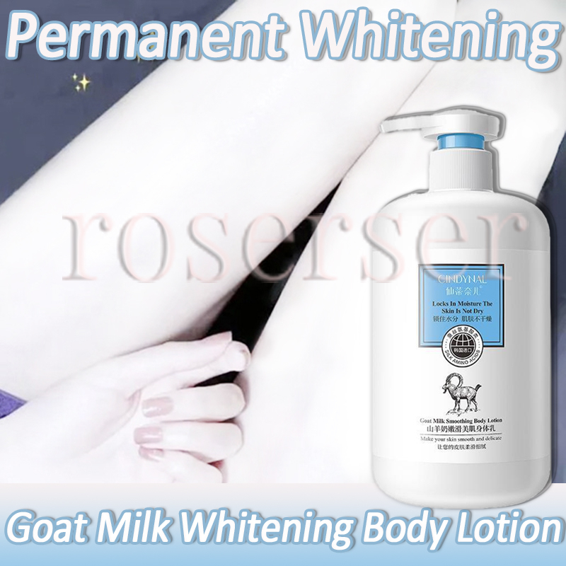 500G Goat Milk Body Lotion Whitening Smooth Moisturizing Lotion Permanent Whitening Remove ...