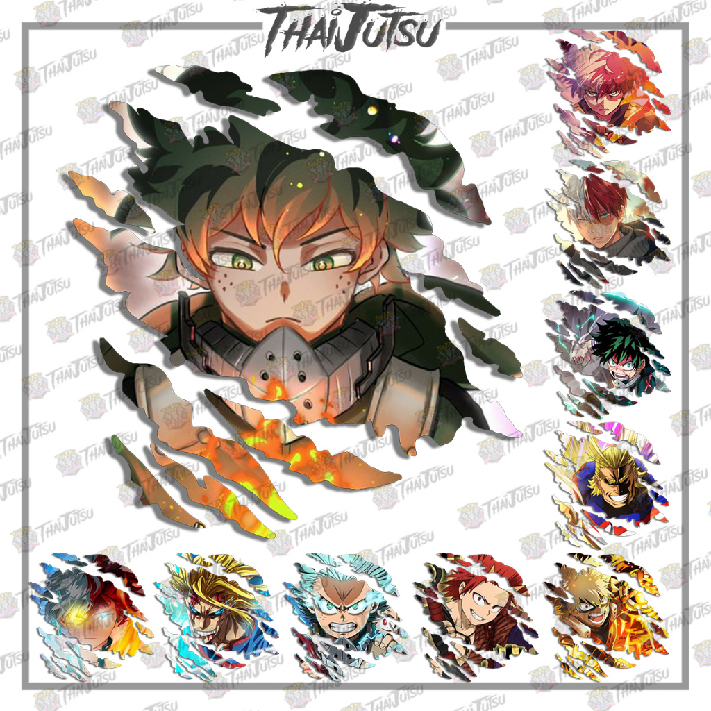 MY HERO ACADEMIA | ANIME SCRATCH STICKER【ThaijutsuStickers】 | Shopee ...