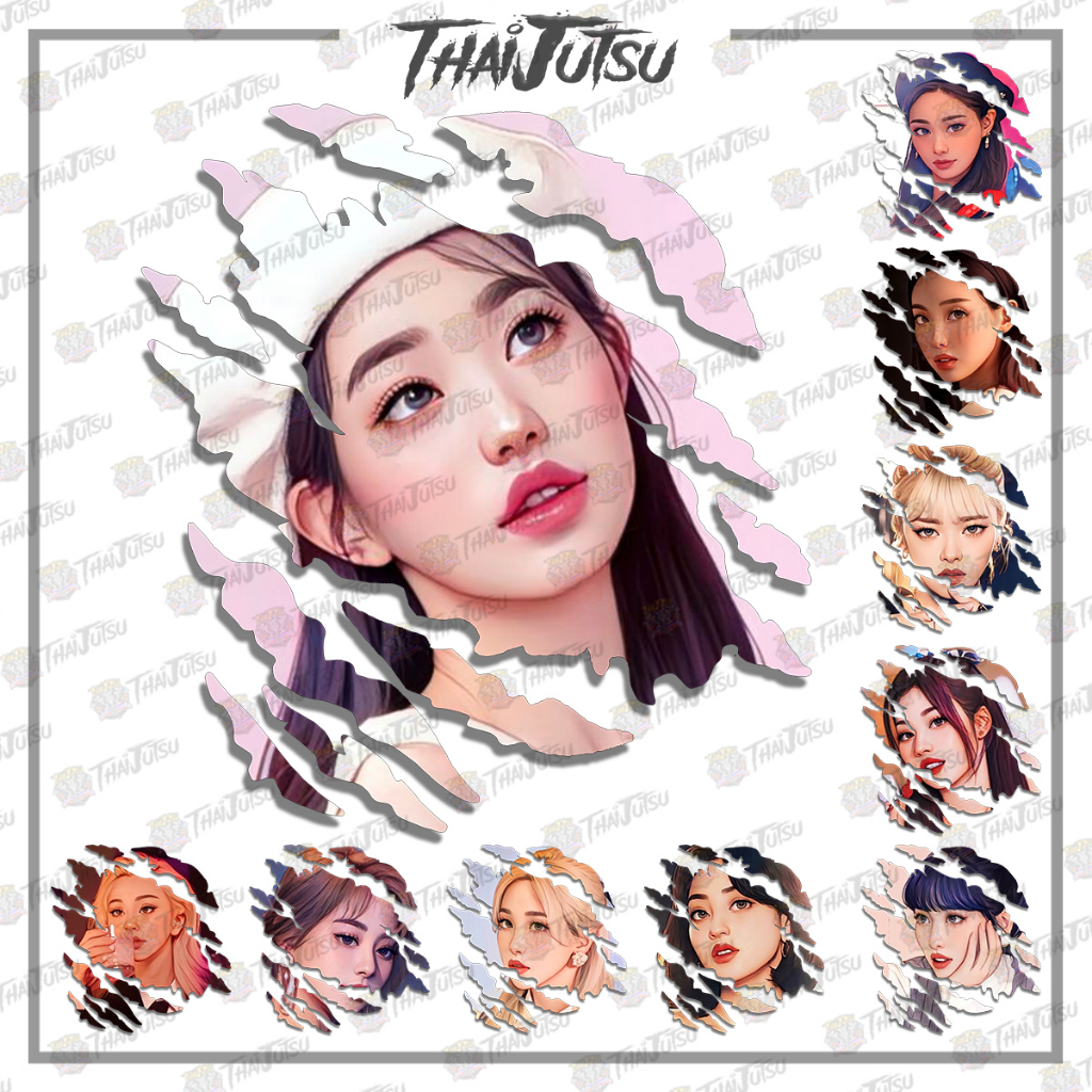 TWICE PART 2 | ANIME SCRATCH STICKER【ThaijutsuStickers】 | Shopee ...