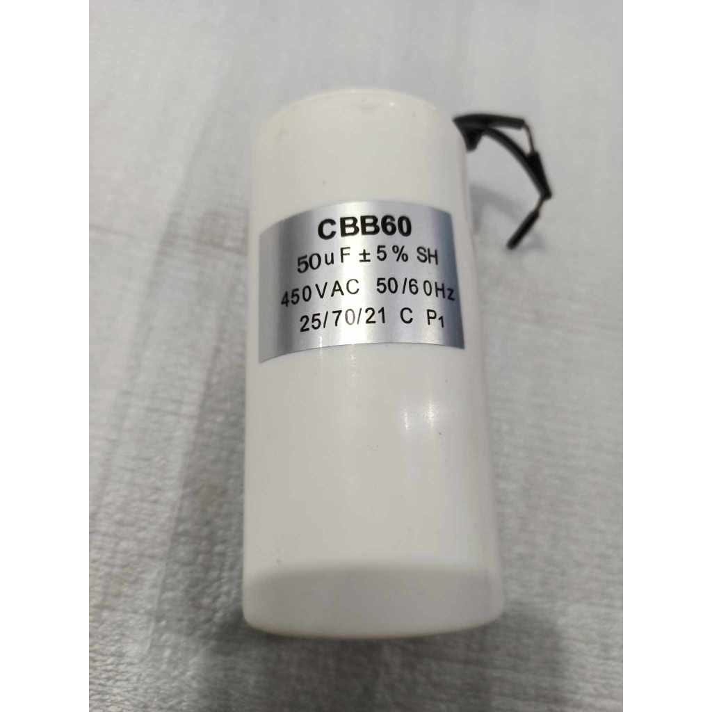 CBB60 50uF 450V AC Motor Start Run Capacitor 5% Starting Running 50 uF ...