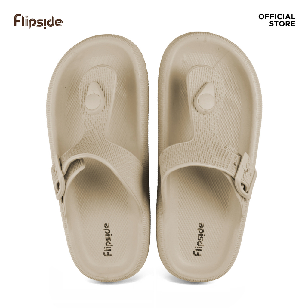 FLIPSIDE Ladies Lizi Beige Slides | Shopee Philippines